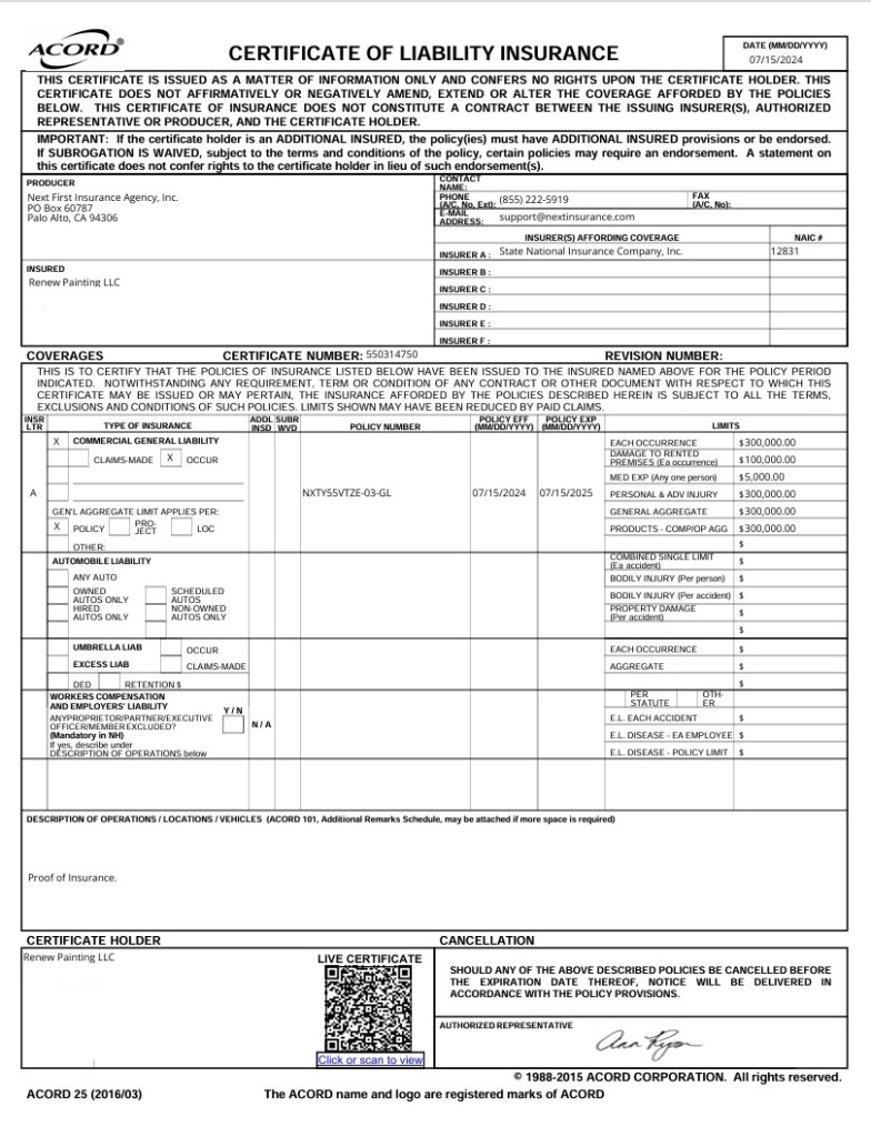 About Renew Painting and Bids – Renew Painting LLC